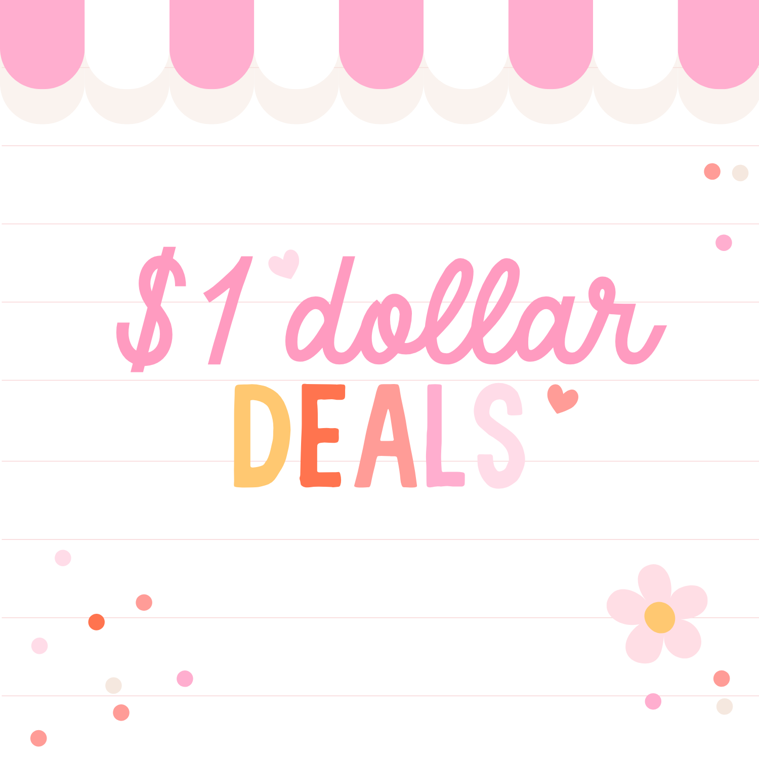 $1 DOLLAR DEALS – Moxie Chick Studio