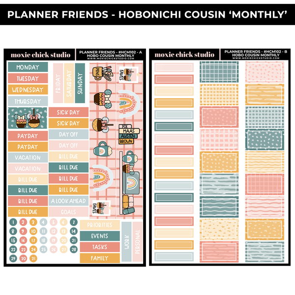 PLANNER FRIENDS 'HOBONICHI COUSIN - MONTHLY' - NEW RELEASE – Moxie ...